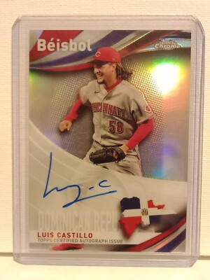 Luis Castillo 2021 Topps Chrome BEISBOL Autograph!!! | eBay