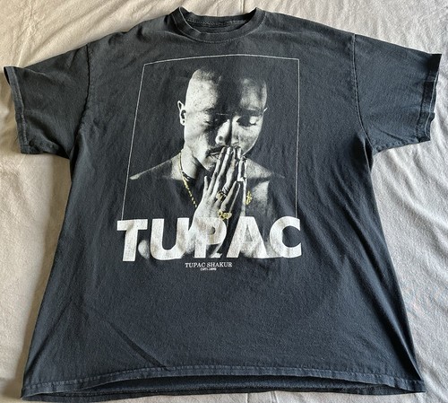 Vintage Tupac Shakur 2pac Praying #71 Shirt Black Sz X-Large XL Rap ...