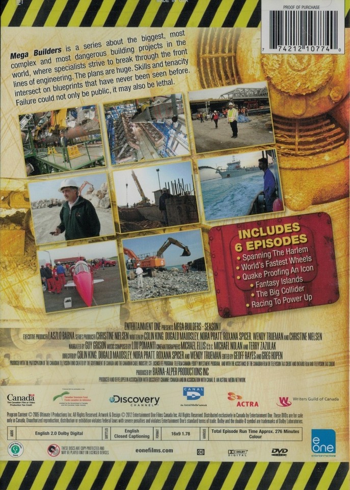 Mega Builders: Season 1 (DVD 2 disc) Discovery Channel NEW | eBay