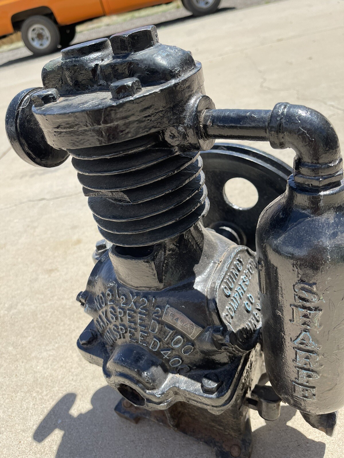 Antique Quincy Compressor Pump 2 1/2 X 2 1/2 Hit Miss? | eBay