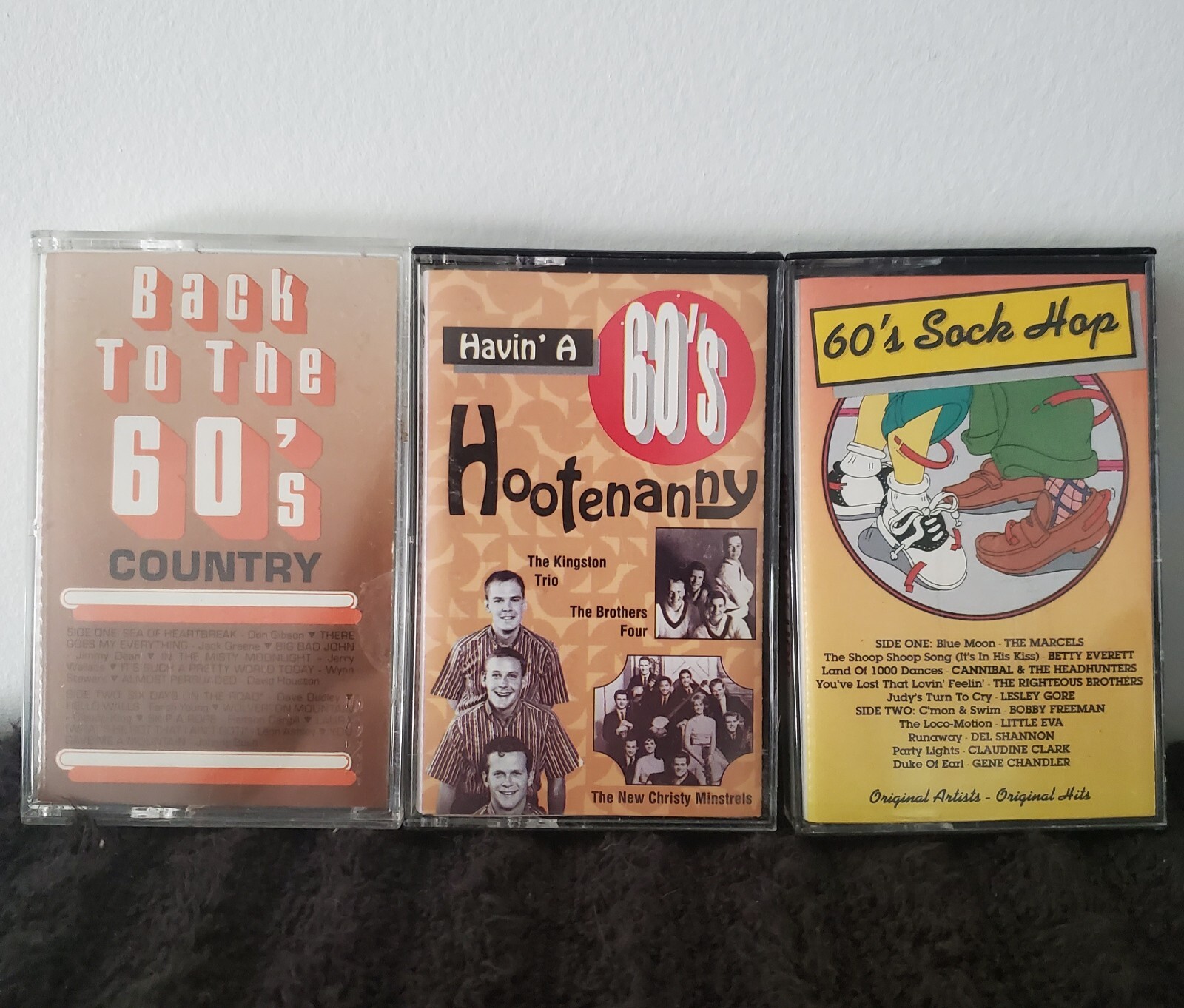 Lot of 3 '60s Cassette Tapes! Sock Hop, Country | eBay