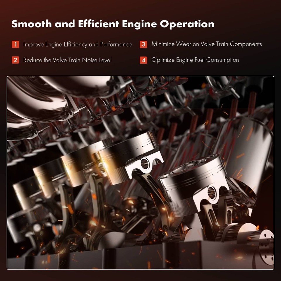 Red 2024 Aluminum Roller Rocker Arm for Small Block Ford SBF 302 1.6 ...