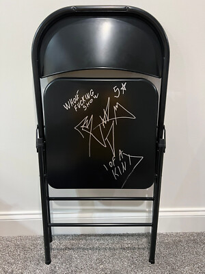 RVD ROB VAN DAM Autographed SIGNED WWE Steel Chair COA WWF Proof ECW 5 ...