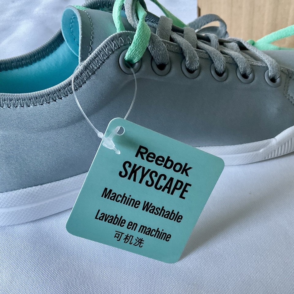 Reebok Skyscape Runaround Sneakers Gray Womens Washable Walk Lace Up ...