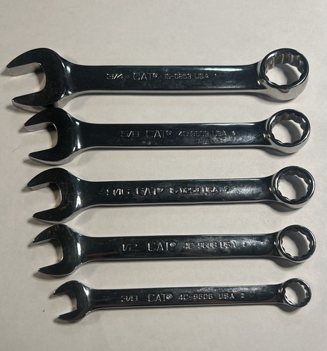 CAT 5 Piece Combination Short Wrench Set By Snap On (Excellent ...
