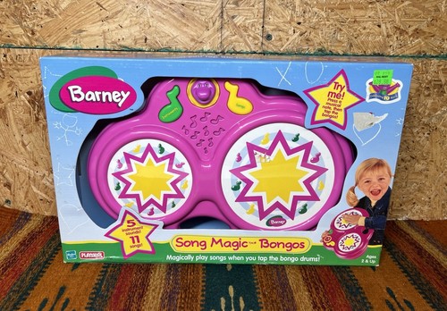 Barney Song Magic Bongos Vintage Playskool 1998 Music 11 Songs BRAND ...