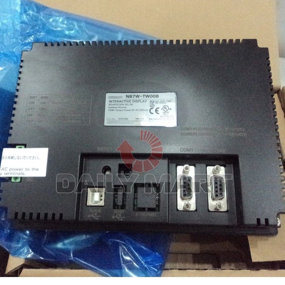 OMRON NEW NB7W-TW00B HMI 7" COLOR TFT LCD, 24VDC, TOUCH SCREEN PANEL ...