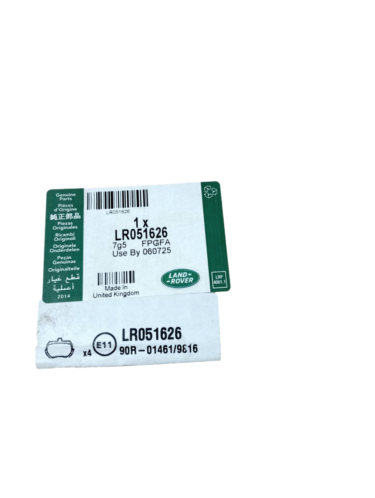 Genuine Land Rover Discovery 4 Front Brake Pads LR051626 for sale ...
