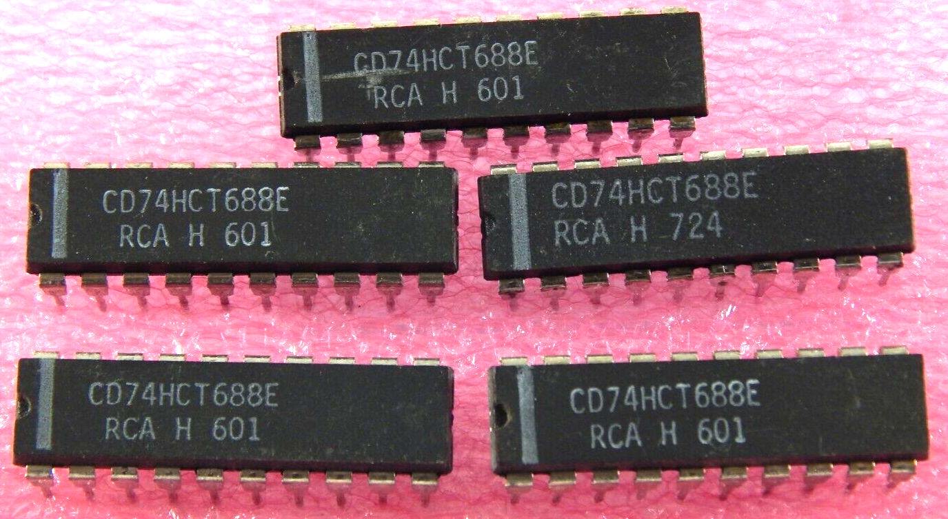 CD74HCT688E 74HCT688 DIP20 RCA IC 8 BIT MAGNITUDE COMPARATOR (5 PIECES ...