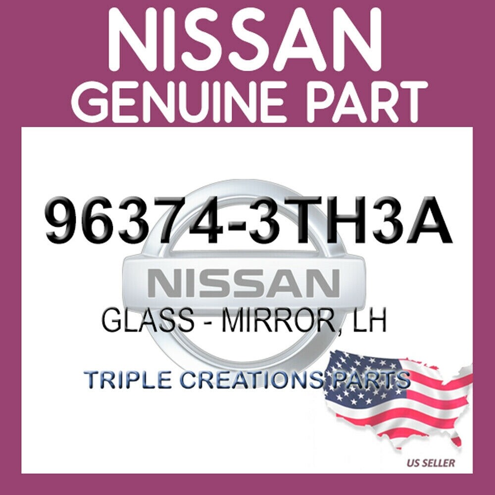 Genuine Nissan 96374-3TH3A Glass - Mirror LH 963743TH3A OEM | eBay