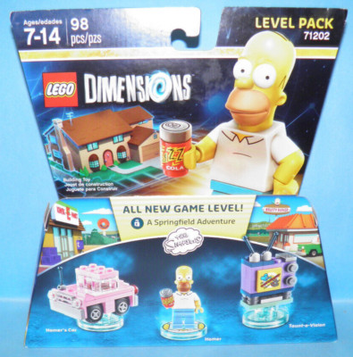 Lego Dimensions 71202 The Simpsons Homer's Car, Homer & Taunt o Vision ...