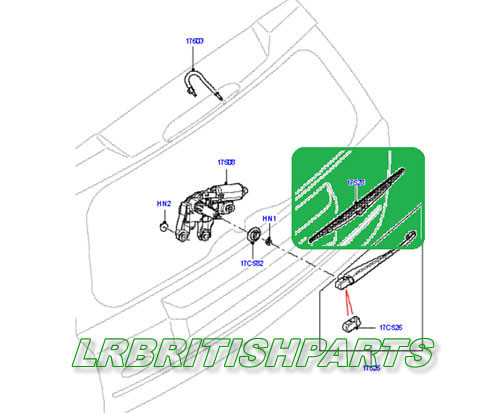 LAND ROVER WIPER BLADE REAR WINDSHIELD LR2 NEW LR049843 | eBay