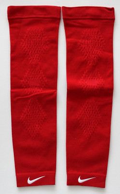Nike Pro Circular Knit Compression Sleeves Men's L/XL Baseball Univ Red ...