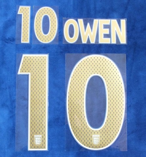 Sporting ID England Away 2006 World Cup OWEN 10 Player Issue Shirt Name ...
