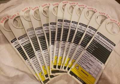 Scaffold Accident Prevention Tag & Holder Safety Card Set of 10 & 10 ...