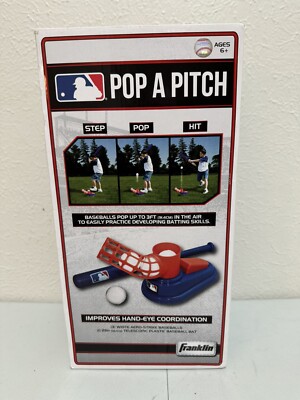 Franklin Sports Kids Baseball Pitching Machine - Pop A Pitch Baseball ...