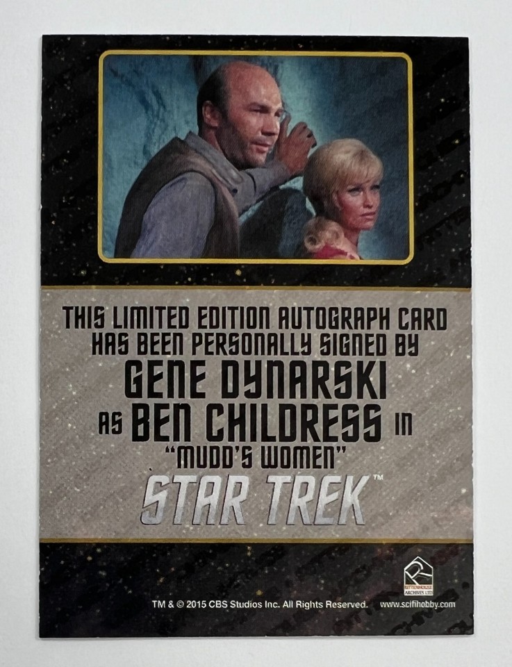 2015 Rittenhouse Star Trek Sandy Gimpel as M-113 Creature Auto AR71 | eBay