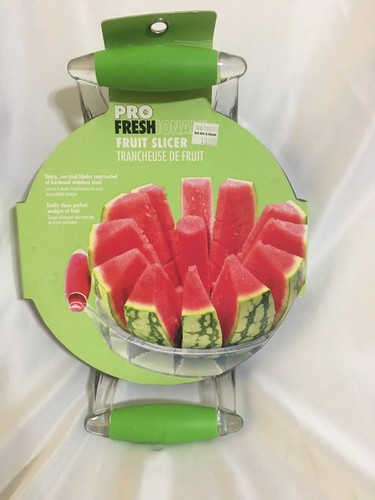 PRO FRESHIONALS Fruit Melon Slicer Stainless Steel Dishwasher Safe 8.5 ...