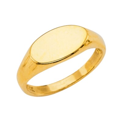 Kid 14k Yellow Real Gold Baby Signet Children's Baby Ring Band Size 3 ...