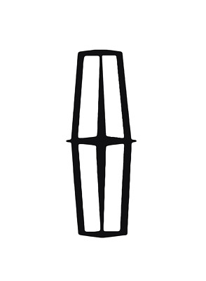 LINCOLN WHEEL RIM CENTER CAP BLACK LOGO DECAL EMBLEM STICKER 1 3/4" x 1 ...