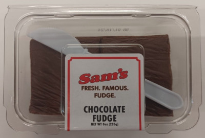 Chocolate Sams Fresh Famous Fudge (3) 8 oz Containers Free Shipping | eBay