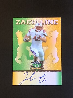 2013 Leaf Valiant #BA-ZL1 Zach Line Autograph SMU Mustangs | eBay