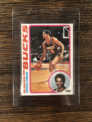 1978-79 Topps Marques Johnson #126 Milwaukee Bucks UCLA Rookie Card RC ...