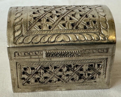 Vintage 900 Silver Small Box Reticulated | eBay