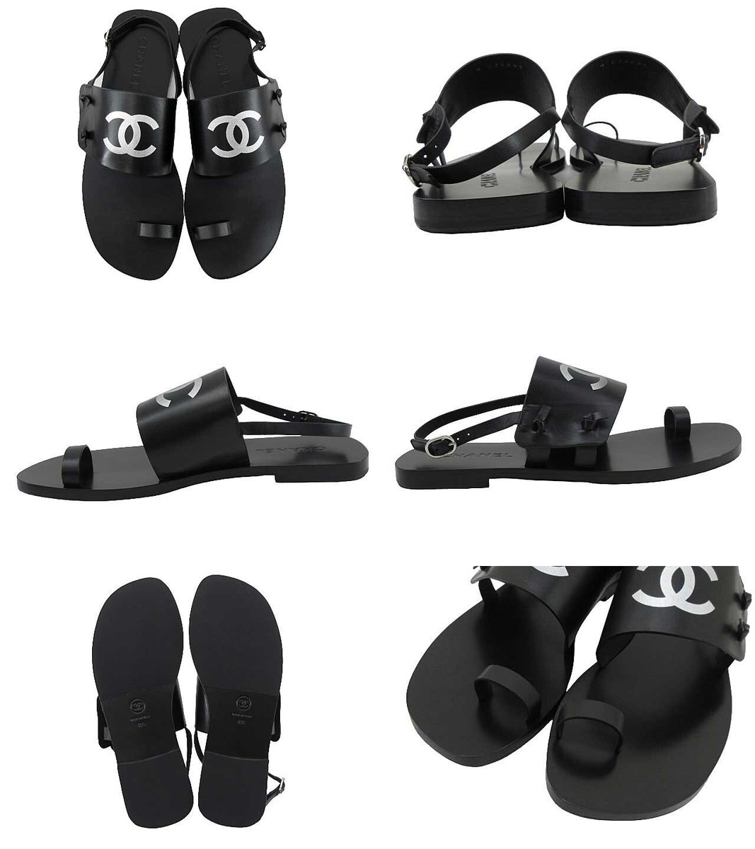 CHANEL G36885 2021 Spring collection Leather Flat Sandals CHANEL G36885 2021 Spring collection Leather Flat Sandals