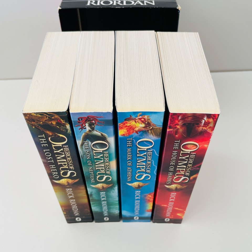 Heroes of Olympus Rick Riordan Box Set Books 1–4 Paperback Collection ...