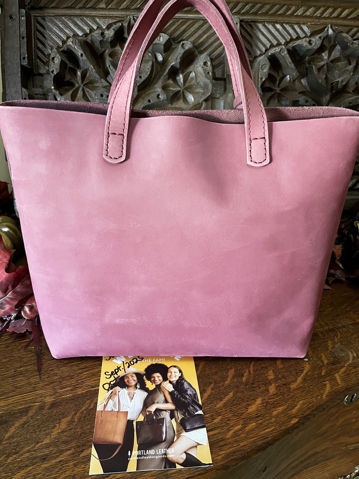 Portland Leather Goods Medium Crossbody Classic Foxglove Brushed Satchel | eBay