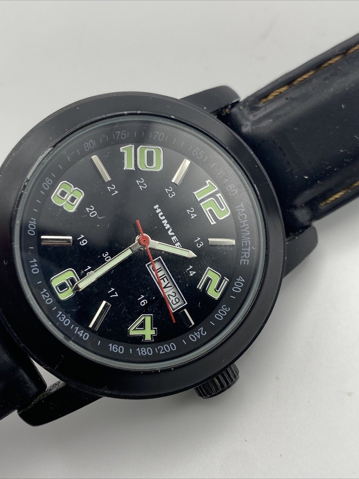Smith & Wesson Humvee field watch 12/24 military dial Lume New Battery ...