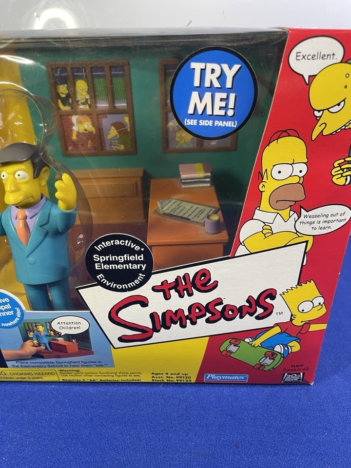The Simpsons SPRINGFIELD ELEMENTARY SCHOOL PLAYSET 99120 99122 Skinner ...
