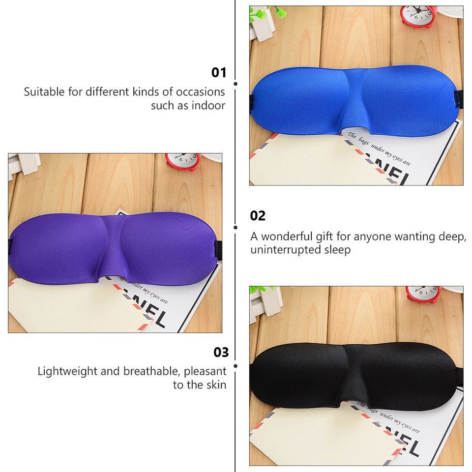 4 Pcs Lightweight Breathable Sleeping Eye Masks Elastic Comfortable ...