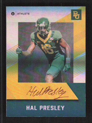 Hal Presley 2023 ONIT Athlete Baylor Bears Signature Series Auto #NNO ...