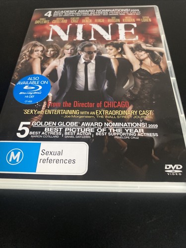 Nine (DVD, 2009) Daniel Day Lewis Nicole Kidman - Reg 4 - Free post ...