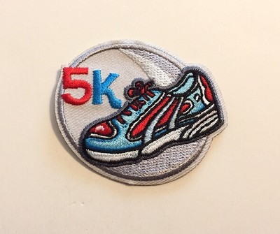 5K Patch 5K Race Iron On Embroidered Applique Runner Patch Track ...
