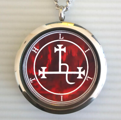 Sigil of Lilith & Leviathan Cross of Satan Occult Satanic Signs Pendant ...