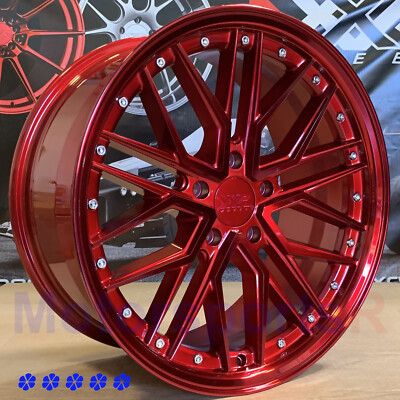 XXR 571 Wheels 18 x8.5 +35 RED Rims 5x120 Fit BMW 2 3 4 series 330i ...