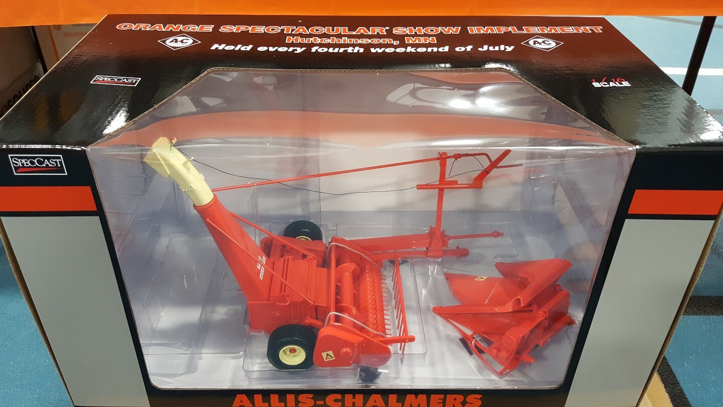 AC 782 Forage Harvester w/Corn & Hay Heads 1/16 diecast farm impl by ...