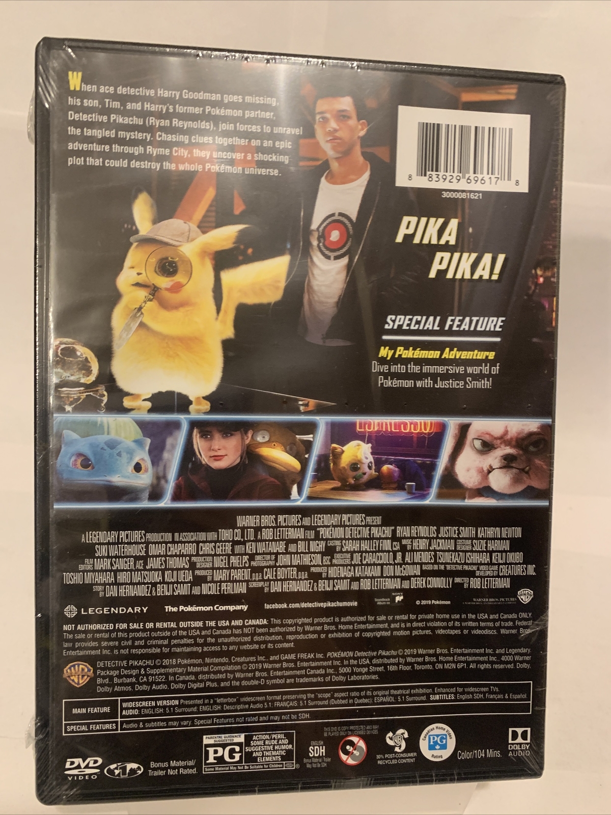 POKEMON DETECTIVE PIKACHU - DVD NEW/SEALED 883929696178| eBay