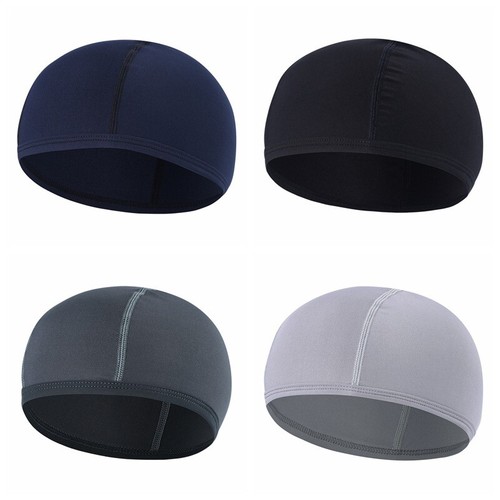 Men Women Quick Dry Sweat Wicking Beanie Cap Cycling Skull Cap Helmet ...