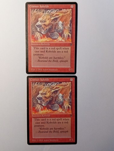 Magic The Gathering Mtg Crimson Kobolds X2 | eBay UK