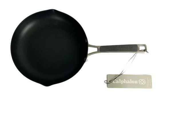 Simply Calphalon 10 Inch Nonstick Skillet With Lid Omelette Fry Pan ...