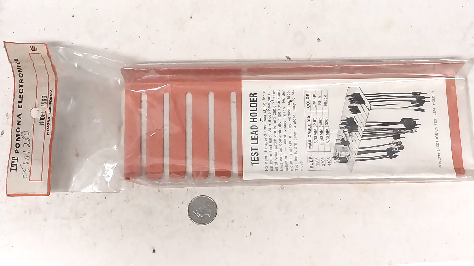 New Unused Pomona 1508 Metal Cable Rack Hanger / Old Vintage Ham Radio ...