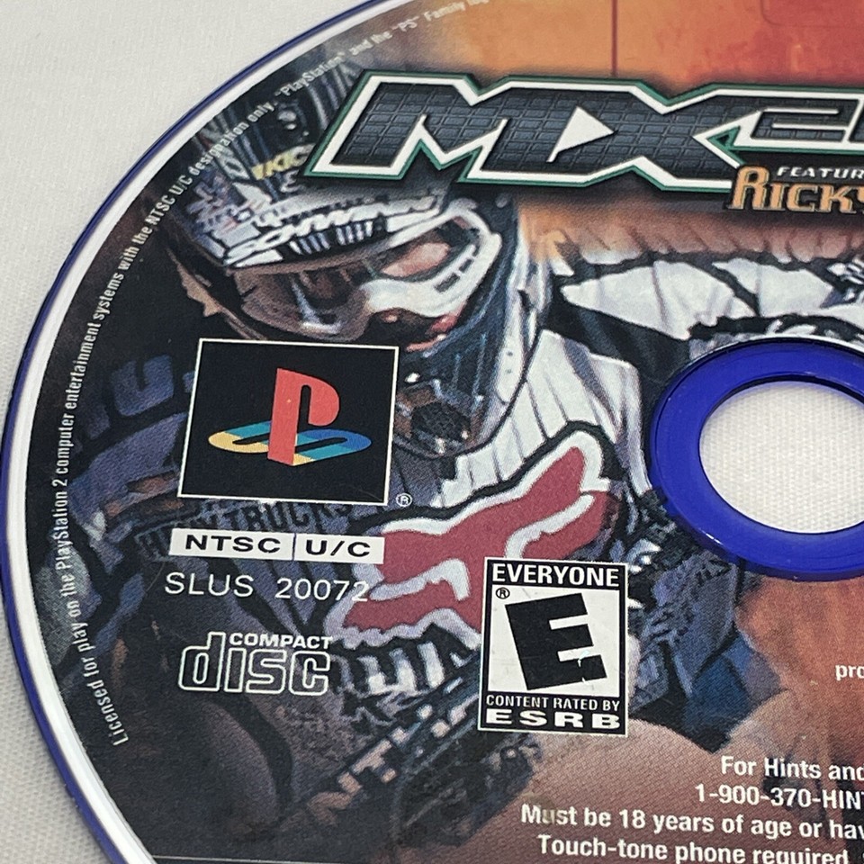 MX 2002 Featuring Ricky Carmichael PS2 Sony PlayStation 2 Disc Only | eBay