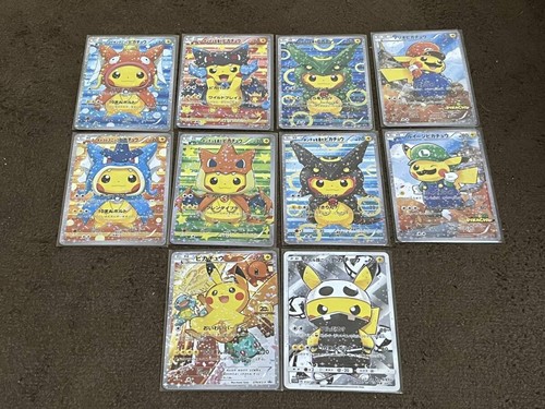Mario Pikachu Poncho Pikachu 10-piece set of Poncho-wearing Pikachu ...