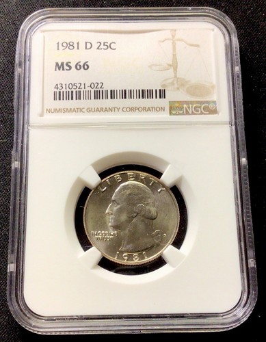 1981 D Washington 25c! NGC MS66! ENN Coins | eBay