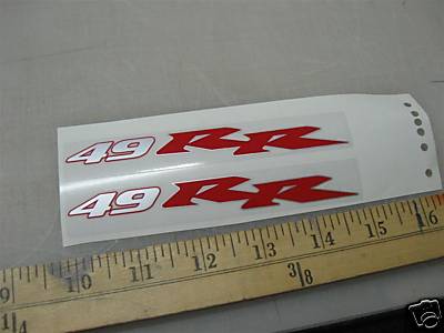 Ruckus 49RR decals stickers Honda scooter red | eBay