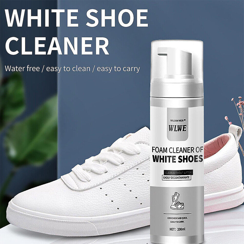 Whitener Cleaner Spray Foam Dry Cleaner for White Shoes Shoe Sneaker ...